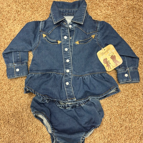 Wrangler | Matching Sets | Wrangler Baby Jean Outfit With Ruffle Detail ...